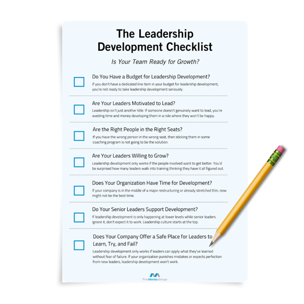 Download The Leadership Development Checklist | The Metiss Group